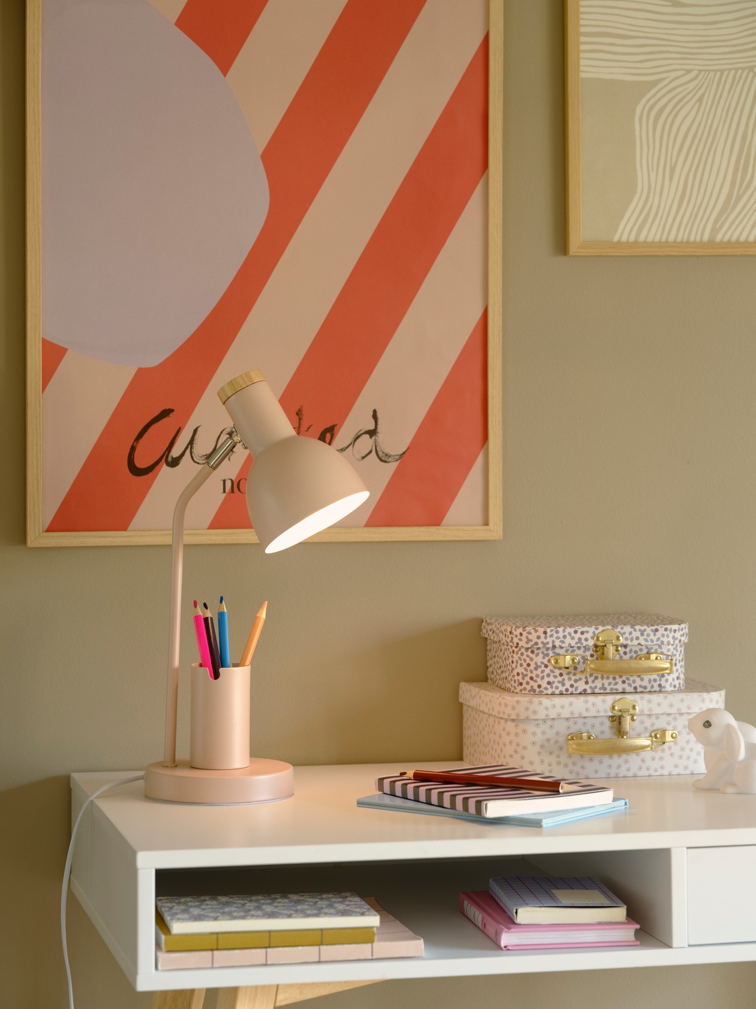 Devone | Table lamp | Dusty rose