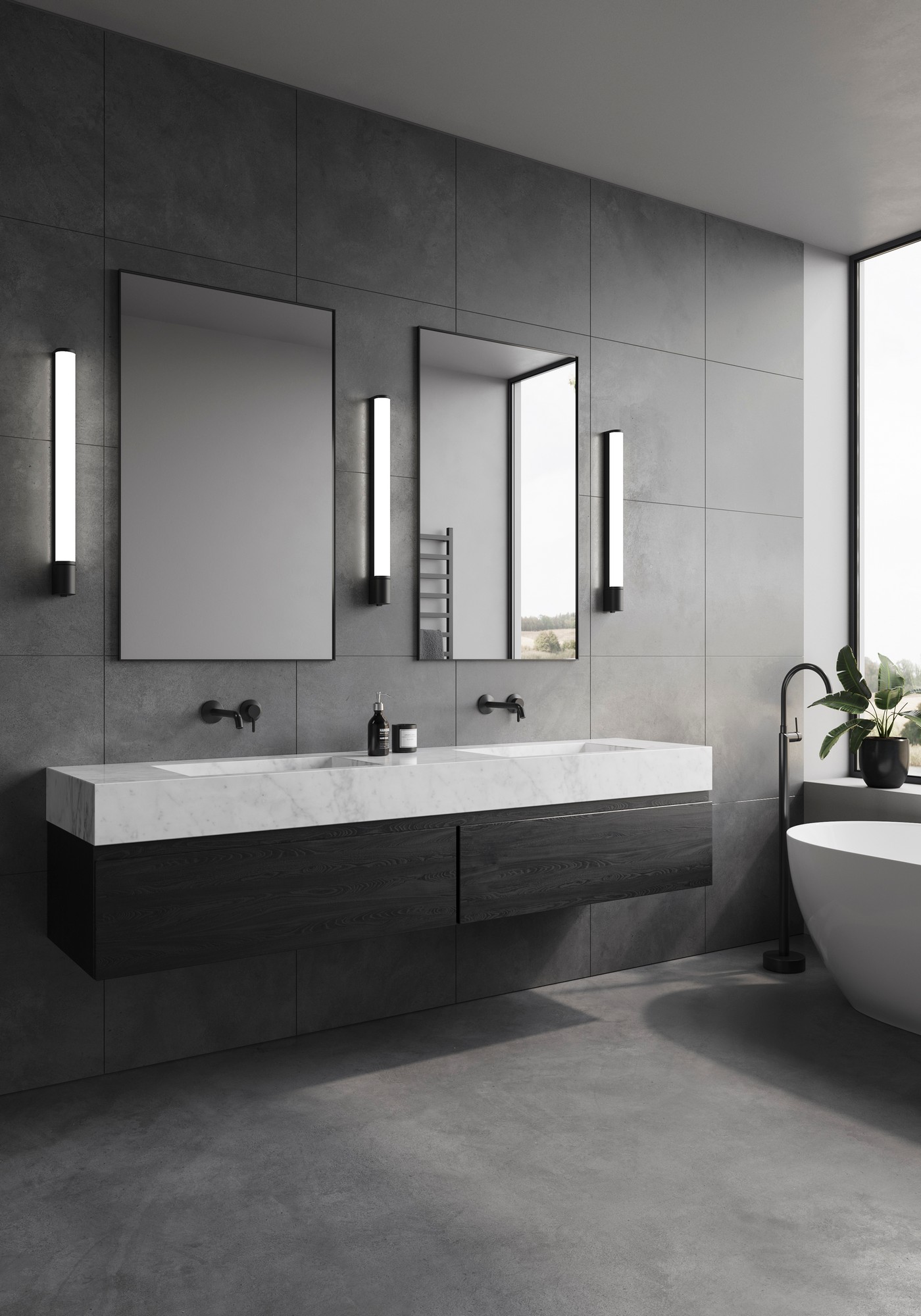 Malaika 68 | Wall light | Black