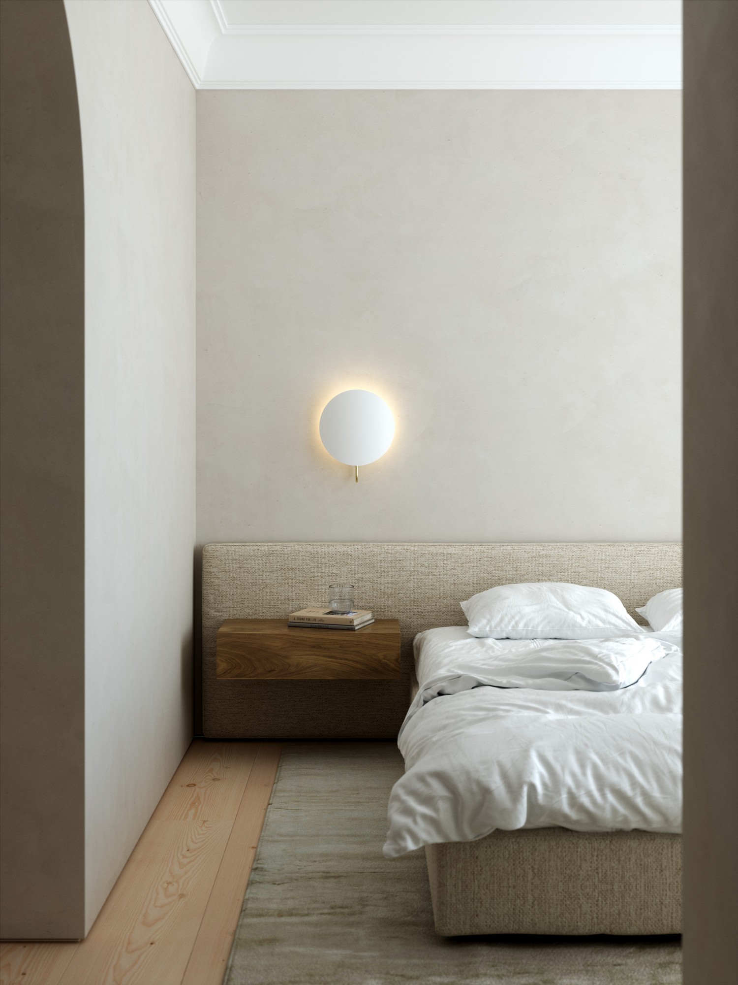 Spargo | Wall light | White/Brass
